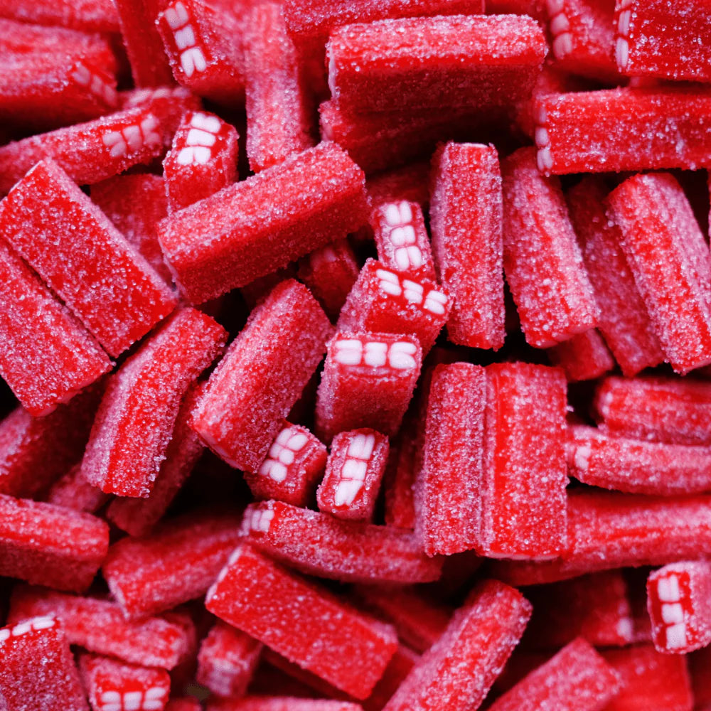 DAMEL - Fizzy Strawberry Bricks – Stacks of Lollies